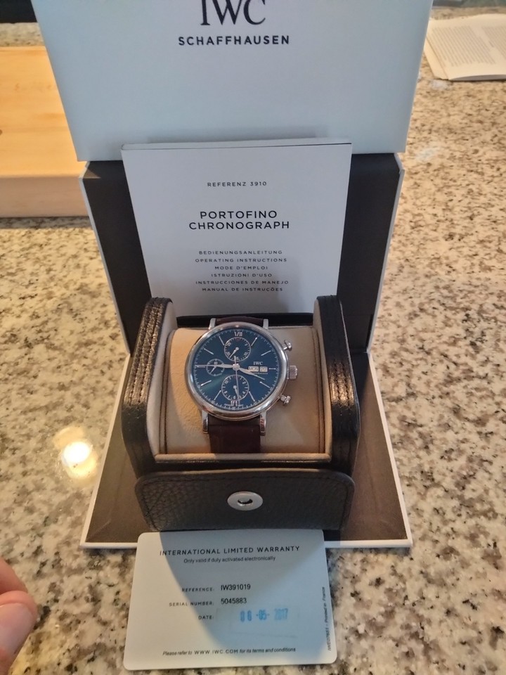 IWC Men's IW391029 Portofino Automatic Chronograph Watch 42mm - No ...