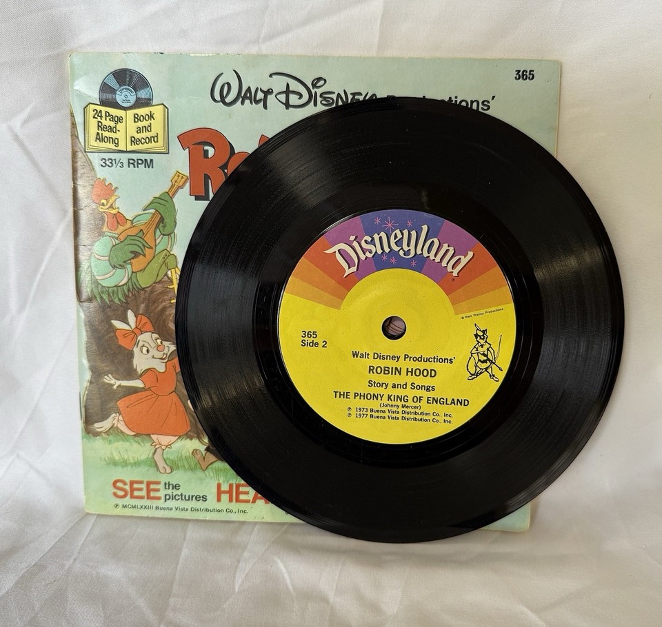 Vintage | Robin Hood | Read Along Book and Record | 33 1/3 RPM | 1977 ...