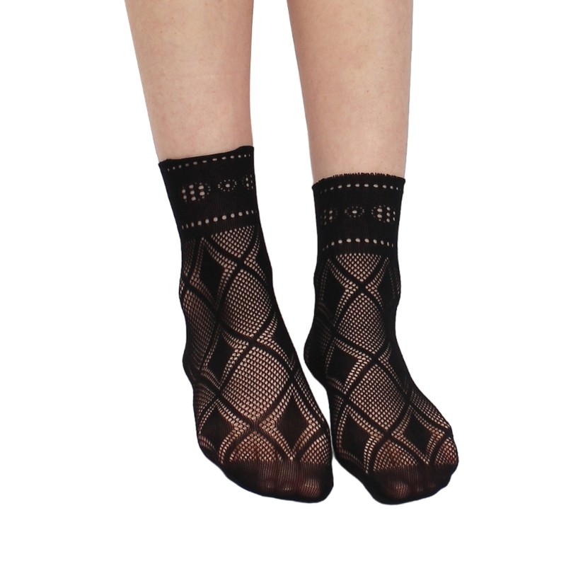 Women Mesh Net Short Socks Sweet Lolitas Princesses Socks Hollowed ...