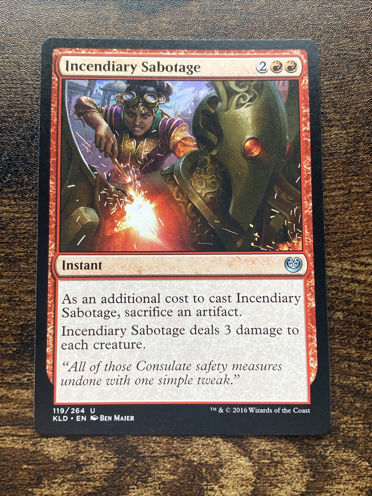 Incendiary Sabotage (119) Kaladesh MTG Magic The Gathering L1874* | eBay