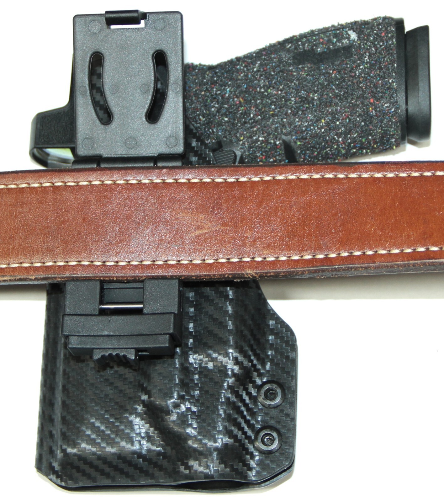 REVKEL OWB Quick Attach Belt Loop holster for pistols w/Olight PL2 Mini ...
