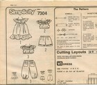 Simplicity Pattern 7304 Girl's Crop Top Shorts and Cropped Pants Size 2 ...