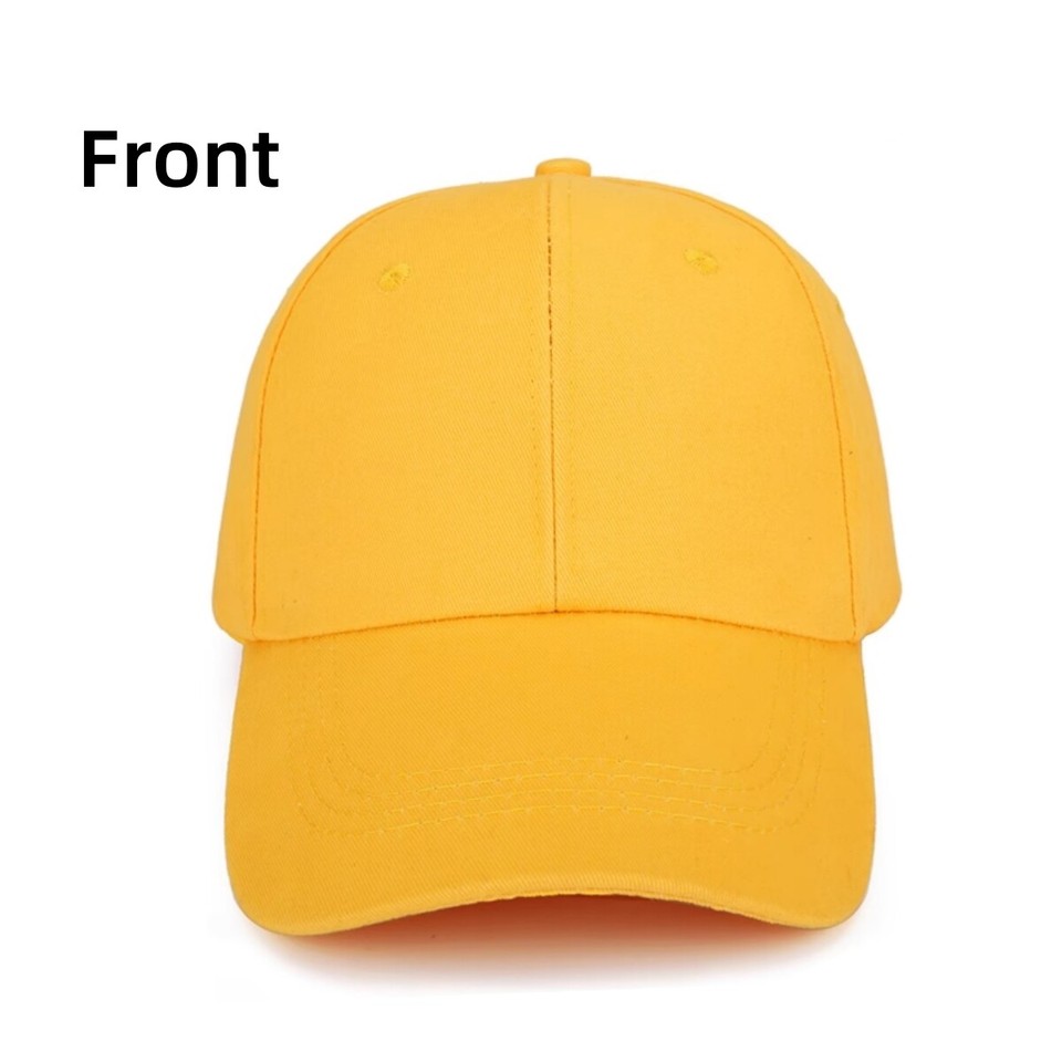 Cotton Cap Baseball Caps Hat Adjustable Polo Style Washed Plain Solid ...