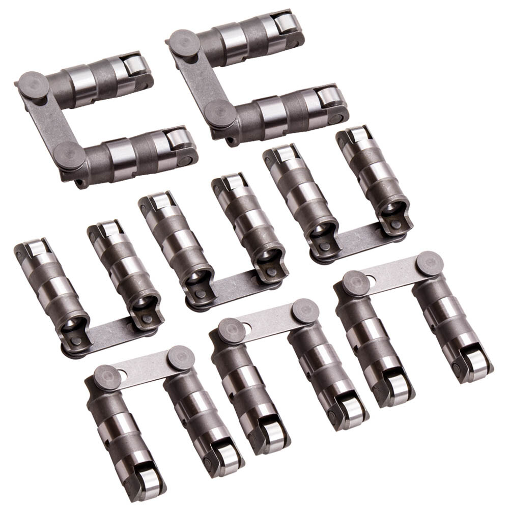 16pcs Retro fit Hydraulic Roller Lifters for Chevy Chevrolet SBC V8 350 ...