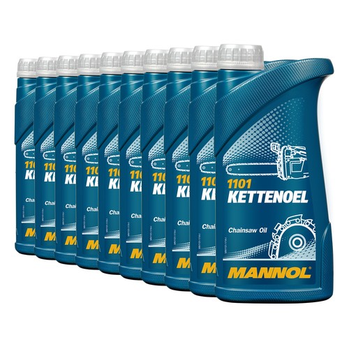 10 L 10x 1 Liter Mannol Kettenöl Universal Mineralisch Haftöl Motorsäge ...