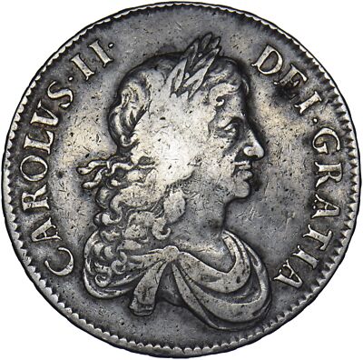 1671 Crown (Second Bust) - Charles II British Silver Coin - Nice | eBay