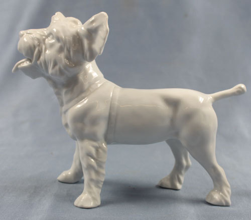 Terrier Porcelain Figurine Dog Figure Dog Figurine Sitzendorf Porcelain ...