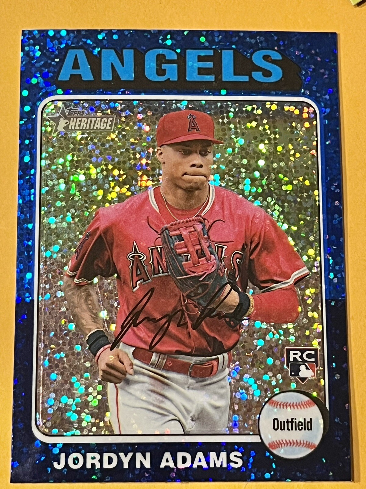 2024 Topps Heritage Blue Sparkle Jordyn Adams RC #396 | eBay