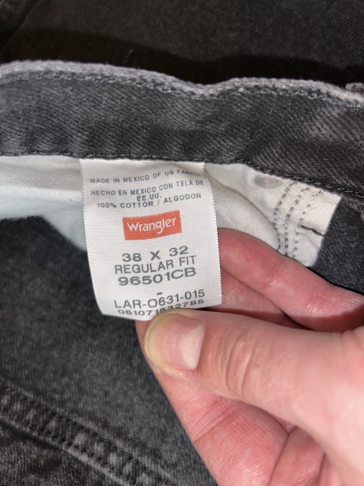 Lot 4 Pairs Wrangler Jeans Mens 36x31 Black Regular Cowboy Western ...