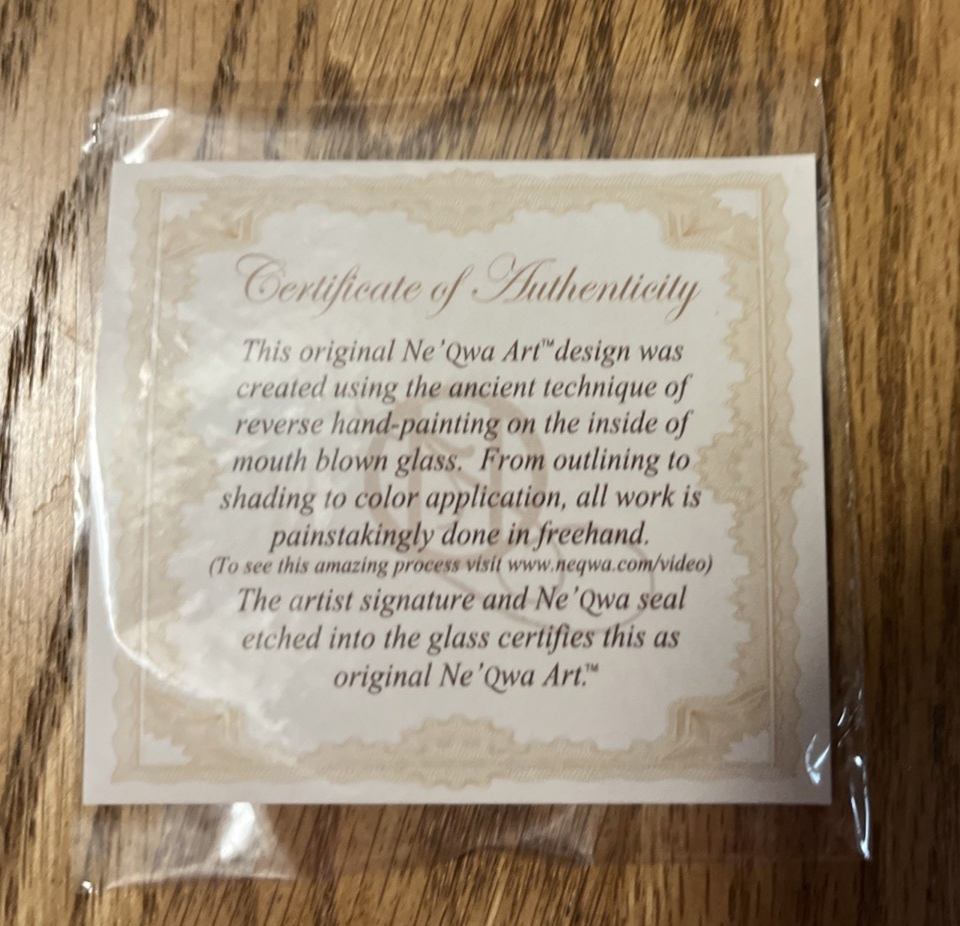 Ne Qwa Art Vineyard Wine Topper cork Box Certificate of Authenticity Paul Brent | eBay