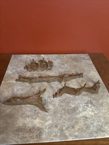 Terrain Lot Marx Toys WWII Battleground, Vintage 1960's, Logs Tanks ...