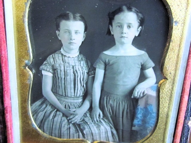 young Lizzie & Annie Chance daguerreotype photograph | eBay