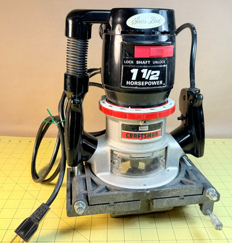 Sears Craftsman 1 1/2 HP Router 315.17431 Made in USA Tested w Bis-Kit ...