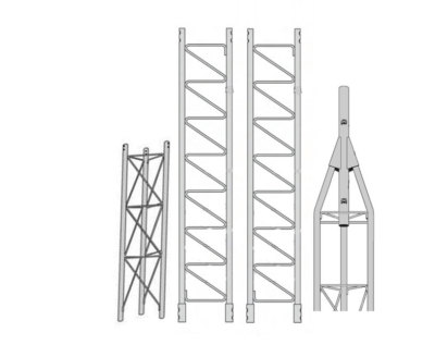 ROHN 45G Series 30' Self Supporting Tower Kit with 45AG Top Section ...