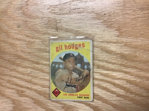 1959 Topps Baseball Gil Hodges Los Angeles Dodgers Card #270 | eBay