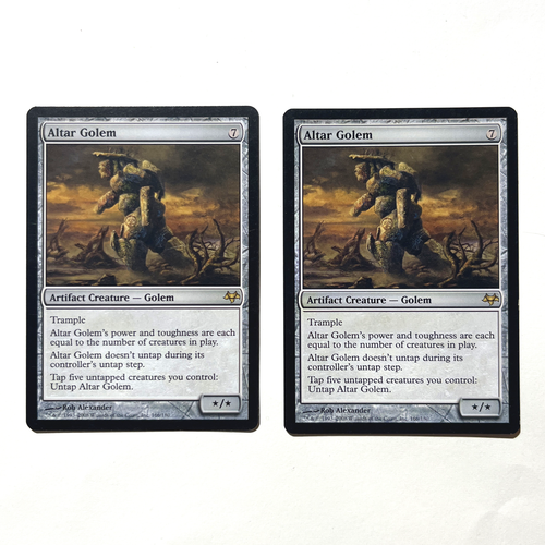 2x Altar Golem LP Eventide Rare 166/180 MTG See Photos Magic the ...