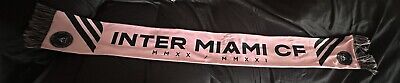 Inter Miami CF Season Ticket Holder Scarf Messi Soccer Black Pink | eBay
