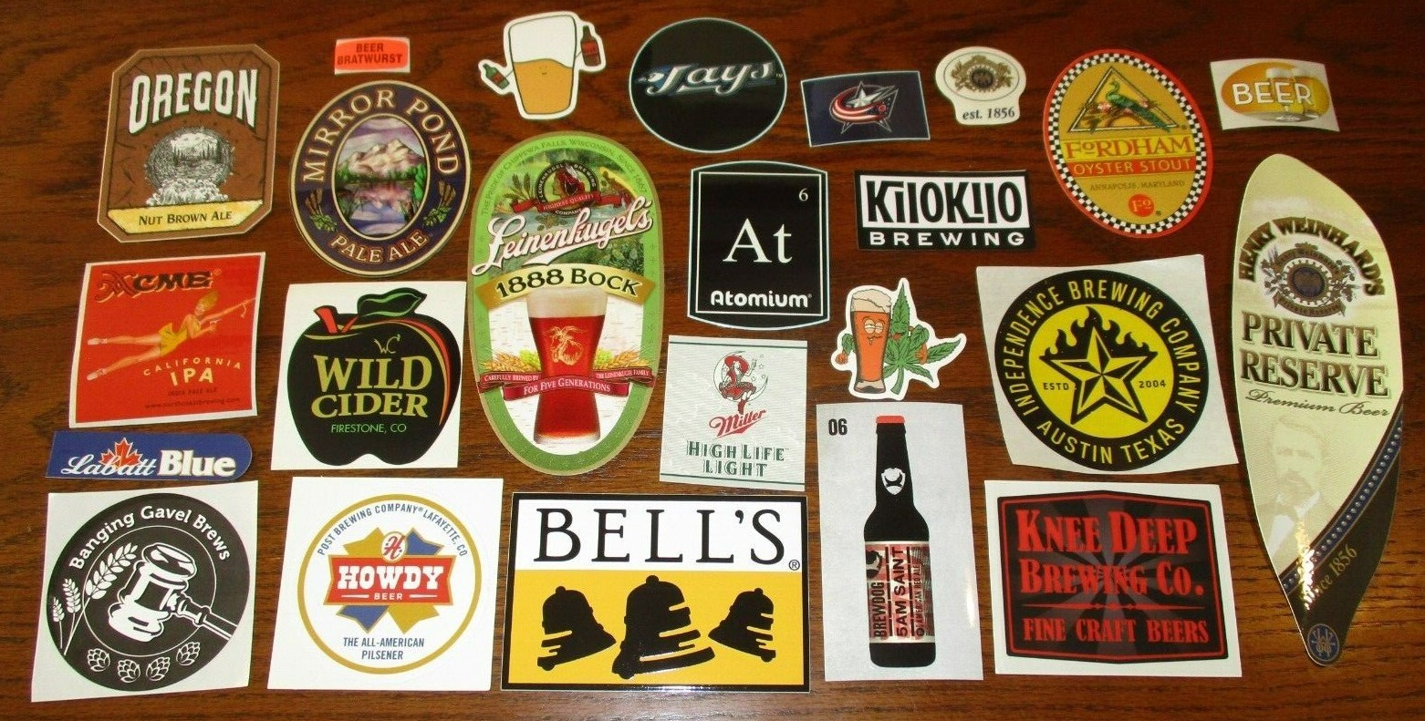 25 BEER STICKER PACK LOT decal craft beer brewing brewery tap handle D1 ...