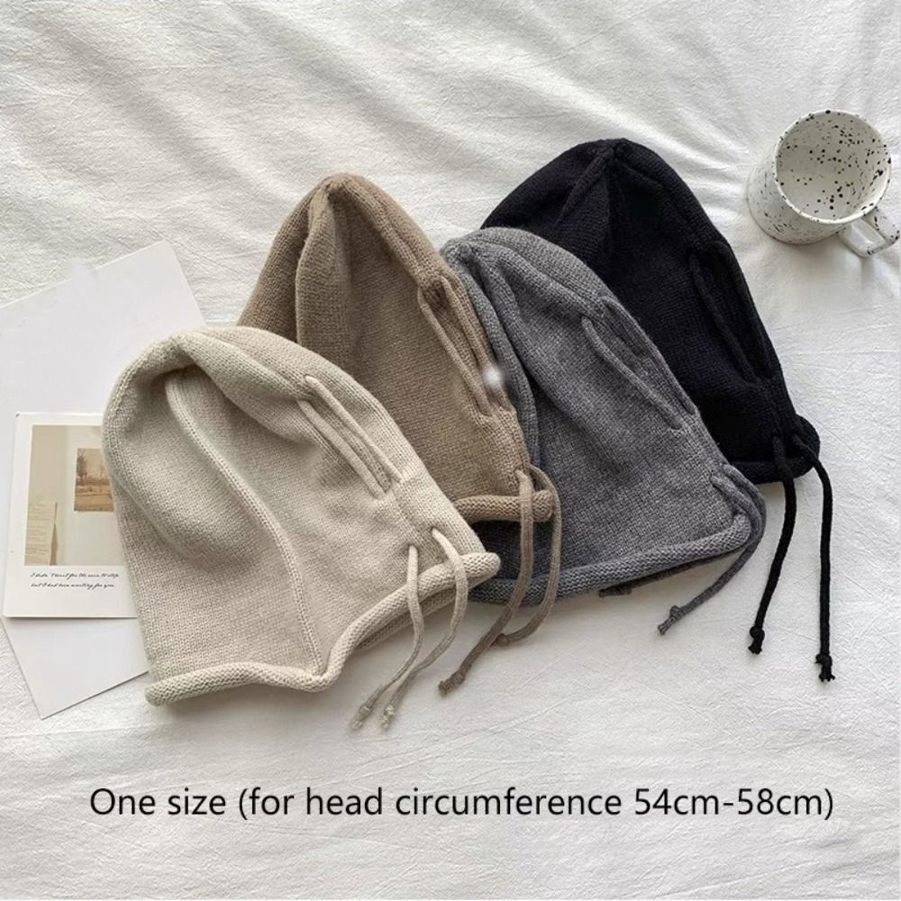 Solid Color Beanies Hip Hop Stacking Bonnet Unisex Knitted Hat Men ...