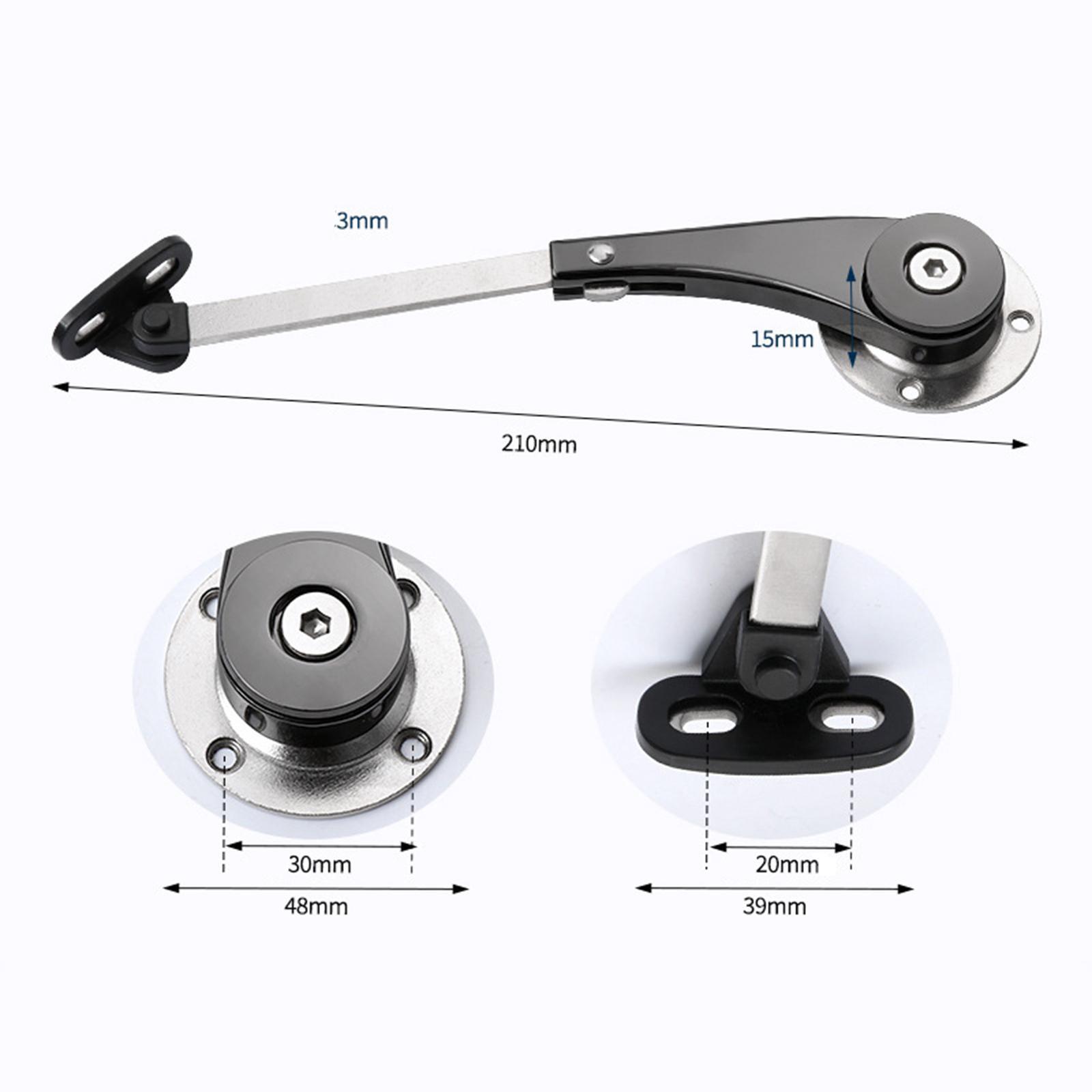 Cabinet Door Support Rod Easy Installation Adjustable Folding Accessory ...