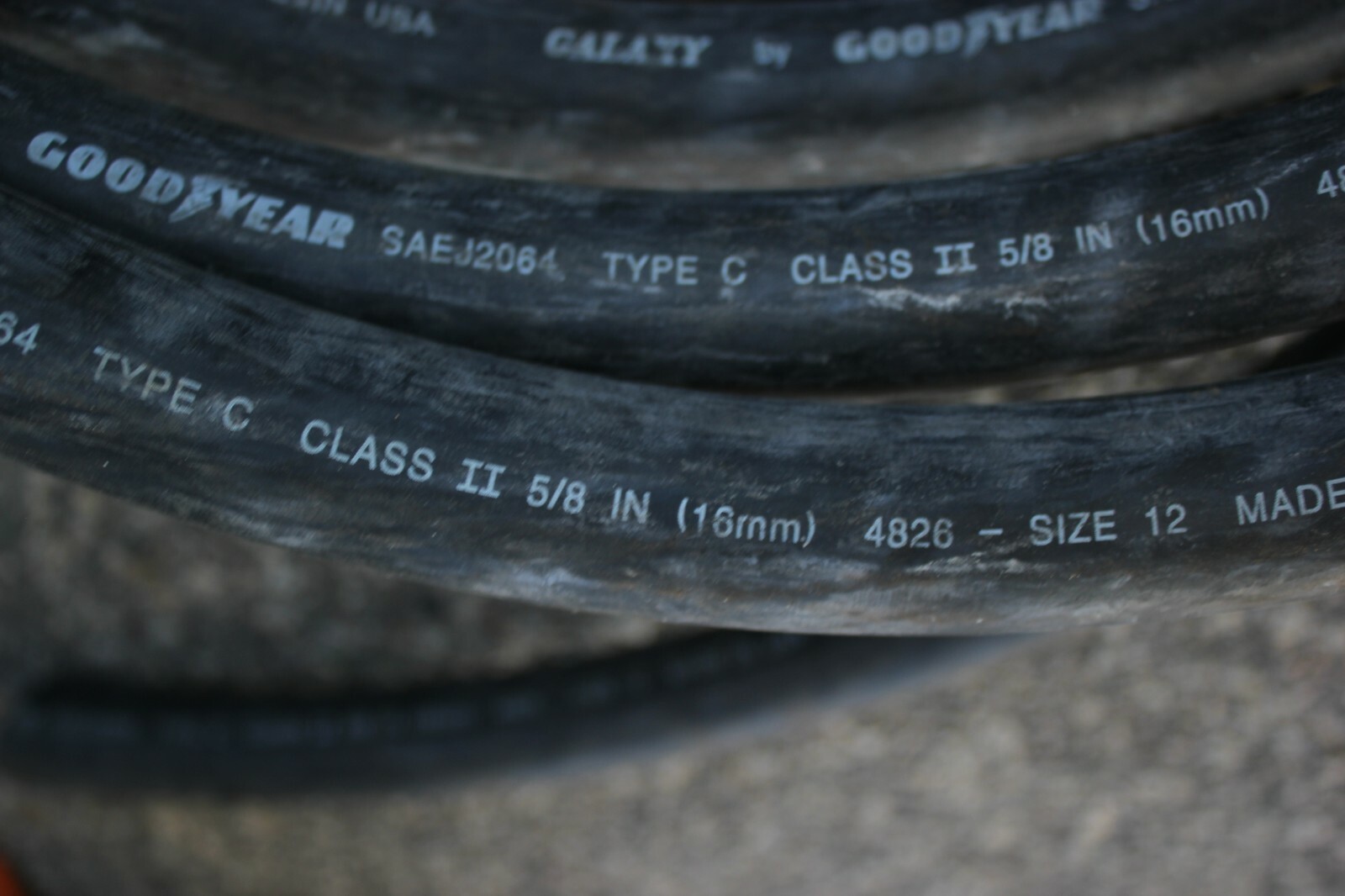 20ft GOODYEAR Galaxy SAE J2064 Size 12 5/8inch 16mm A/C Hose ...