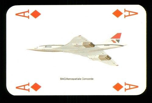 1 x playing card BA BAC/Aerospatiale Concorde - Ace of Diamonds S25 | eBay