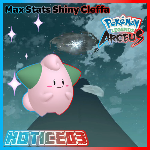 Pokemon Legends: Arceus Shiny Cleffa 6IV Max Stats | eBay