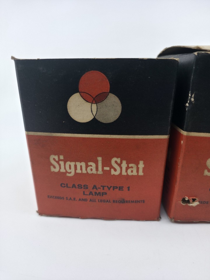 NOS Signal-Stat E37R 6V Lamp Pair Class A Type 1 Vintage Truck Hot Rod ...