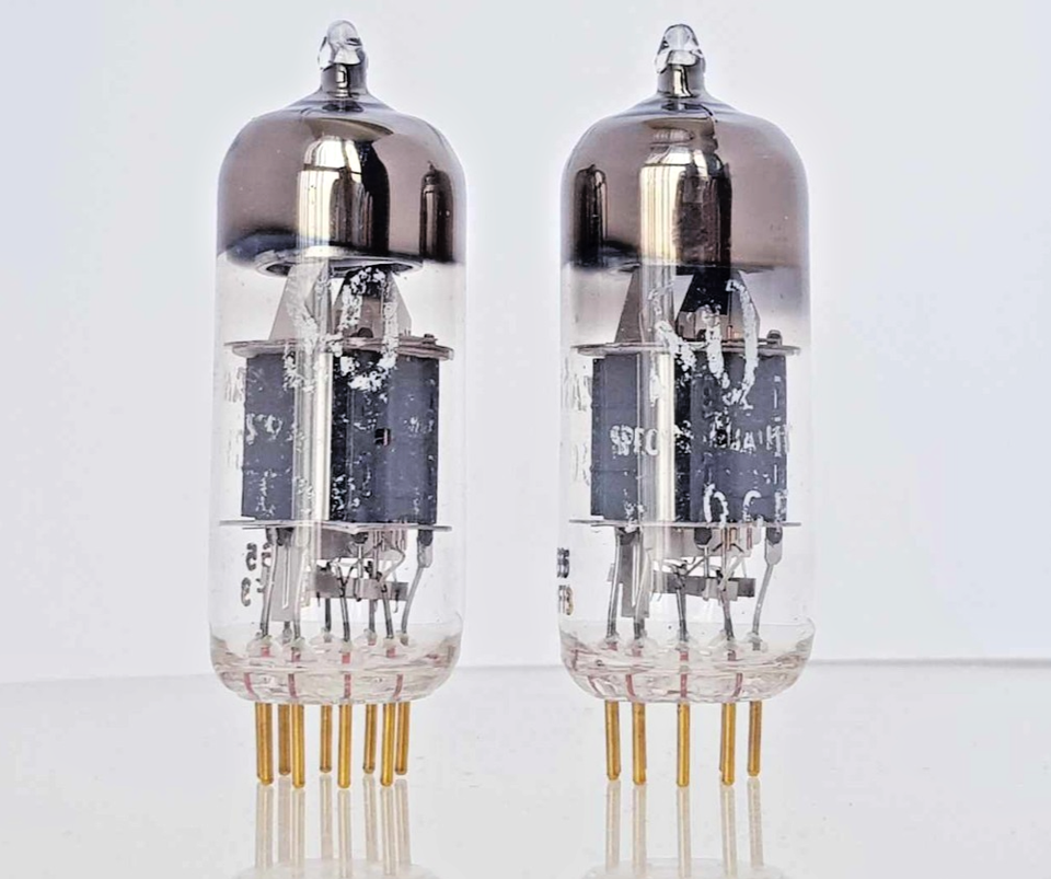 2 x E80CF ADZAM S.Q. MATCHED PAIR STRONG Triode Pentode Tube 7643 6BL8 ...