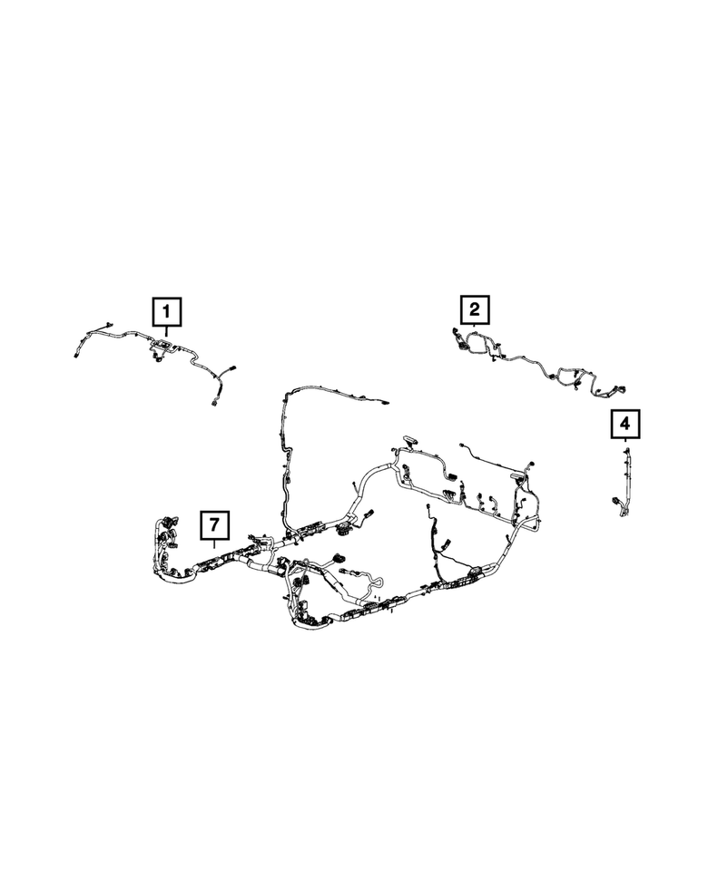 Genuine Mopar Taillamp Wiring Right 68376498AA | eBay