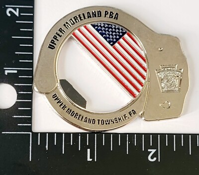 UPPER MORELAND TWP PENNSYLVANIA POLICE HANDCUFF BOTTLE OPENER CHALLENGE ...