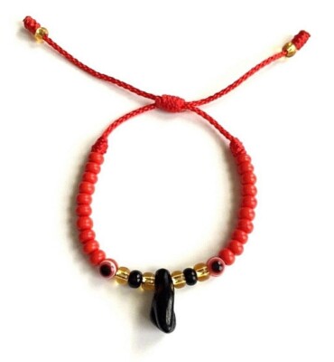 AZABACHE RED BRACELET WITH RED EVIL EYE (BABY)/PULSERA AZABACHE PARA ...