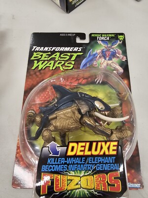 1998 Hasbro Transformers Beast Wars Deluxe Fuzors Heroic Maximal Torca ...