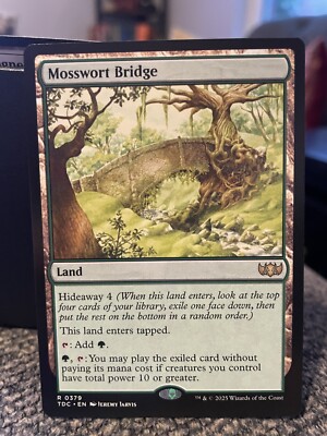 Mosswort Bridge NM Unspecified Set MTG Magic Card Rare Green Hideaway ...
