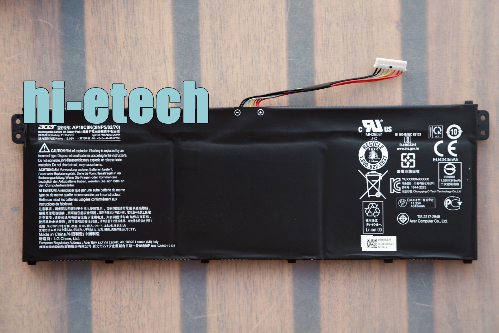 Genuine AP18C8K Battery for Acer Chromebook Spin CP713-2W 5 slim A515 ...