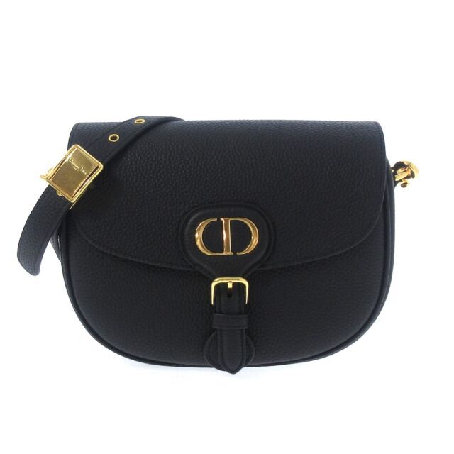 Dior Bobby Shoulder Bag Medium Black Leather for sale online | eBay