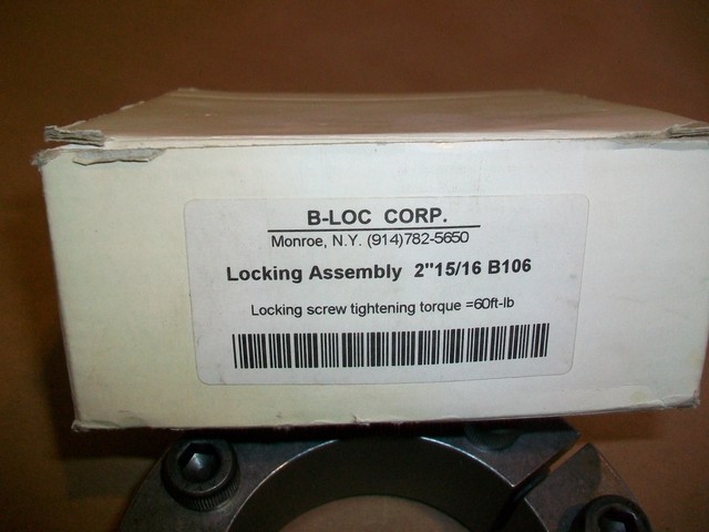 B-loc BLOC Locking Assembly Keyless Bushing Bearing B106 2 7/16" X 95mm ...