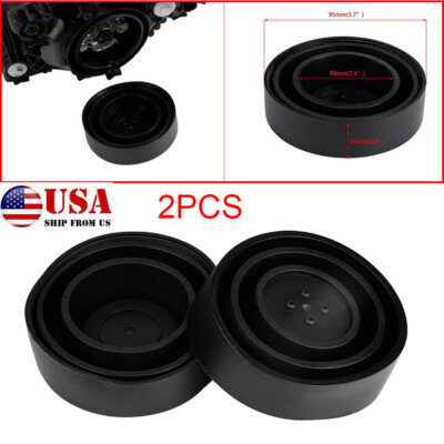 2X Car Headlight Cover for Bulb Protection Durable Rubber Dust Cover ...