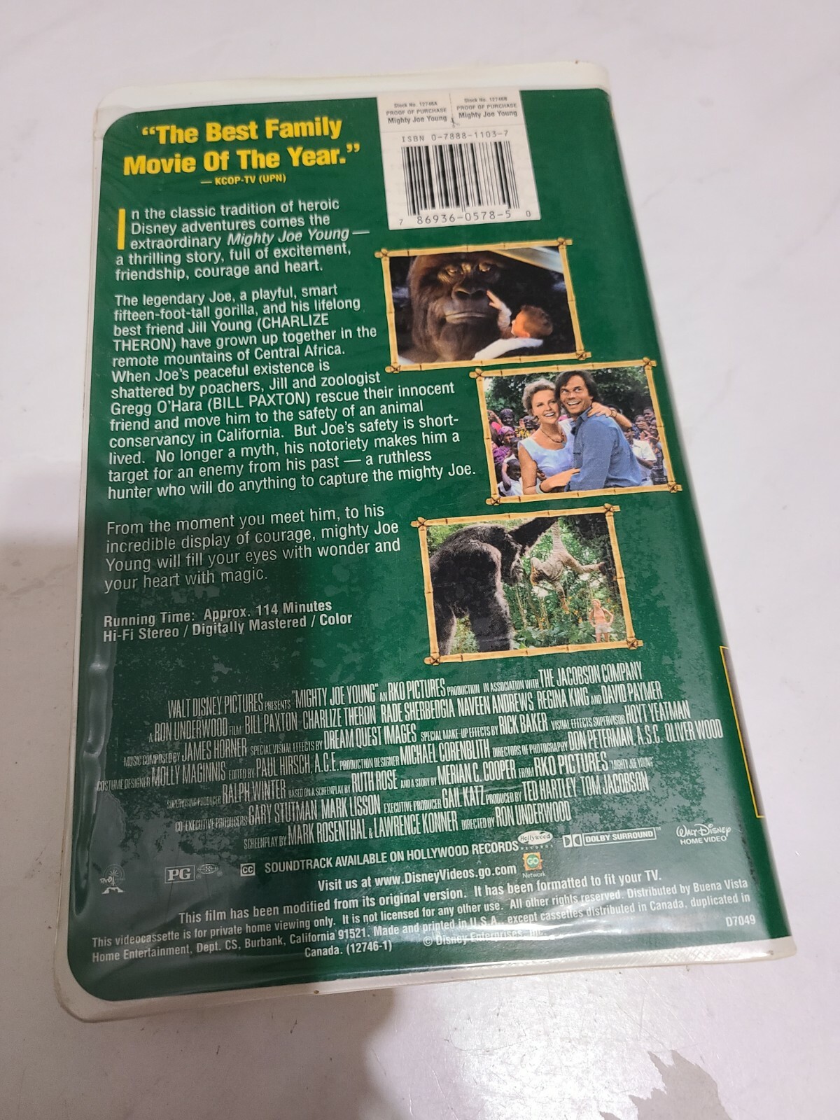Mighty Joe Young (VHS, 1999) Bill Paxton / Walt Disney / Clamshell ...