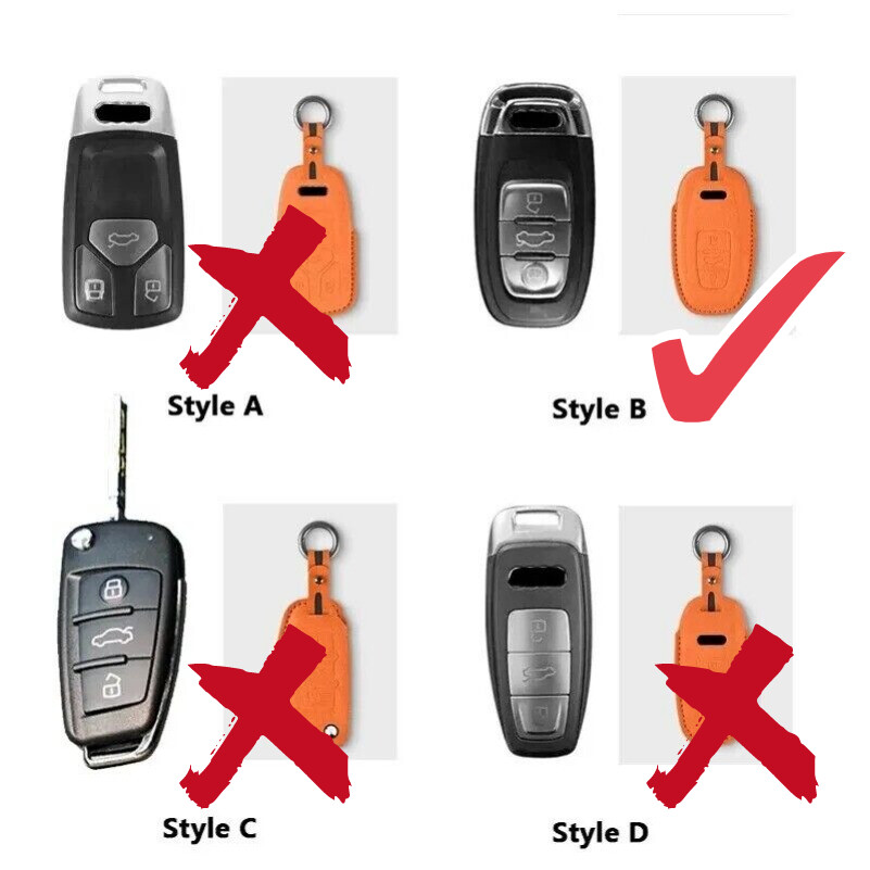 Key Case Cover for Audi A4 B9 A3 A6 C7 8S 8W A7 S3 S7 S8 R8 Q5 Q7 Q8 ...