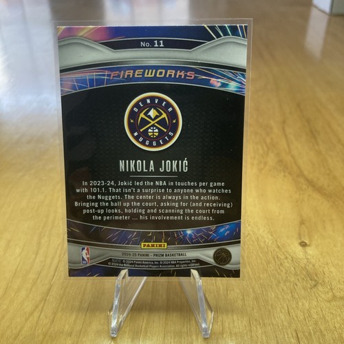 2024-25 Panini Prizm Nikola Jokic Fireworks #11 Denver Nuggets | eBay