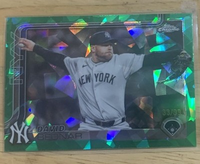 2025 Topps Chrome Update Sapphire David Bednar Green Refractor 88/99 | eBay
