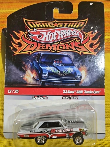HOT WHEELS D/S DEMONS - II FAR GONE SNAKE EYES '63 CHEVY NOVA AWB ...