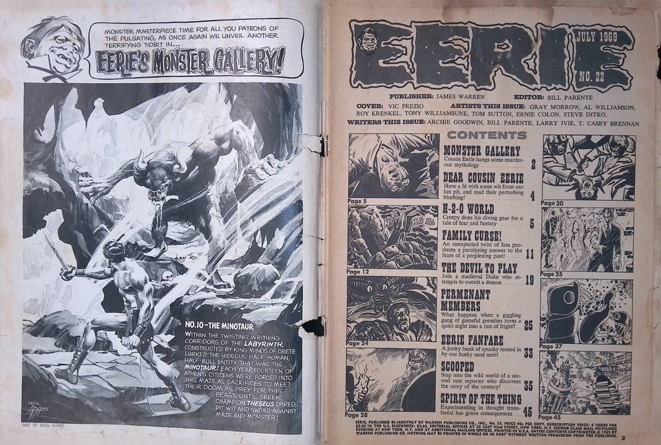 Errie Magazine # 22 July 1969 | eBay