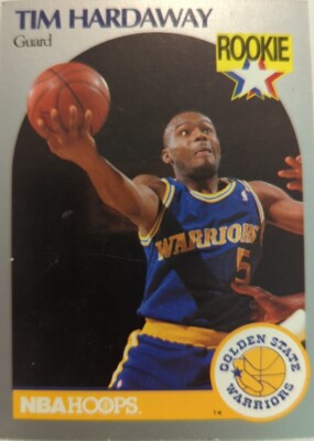 Tim Hardaway 1990-91 NBA Hoops # 113 Rookie Card Warriors NM-MT Free ...