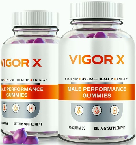 (2 Pack) Vigor X Male Performance Gummies, VigorX Enhancement Gummy for ...