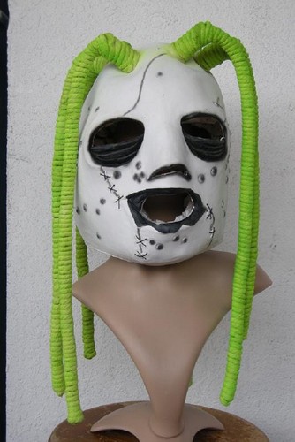Slipknot Corey Taylor style IOWA Latex Dreadlock MASK Dreadlock ...