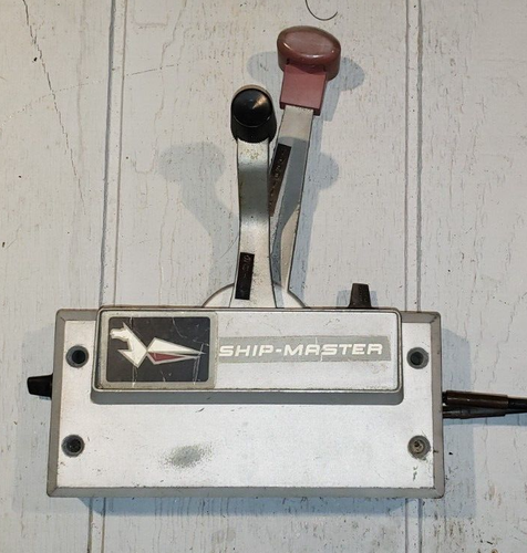 Johnson Shipmaster Control Box. Evinrude Outboard Motor Controls 9.5 ft ...