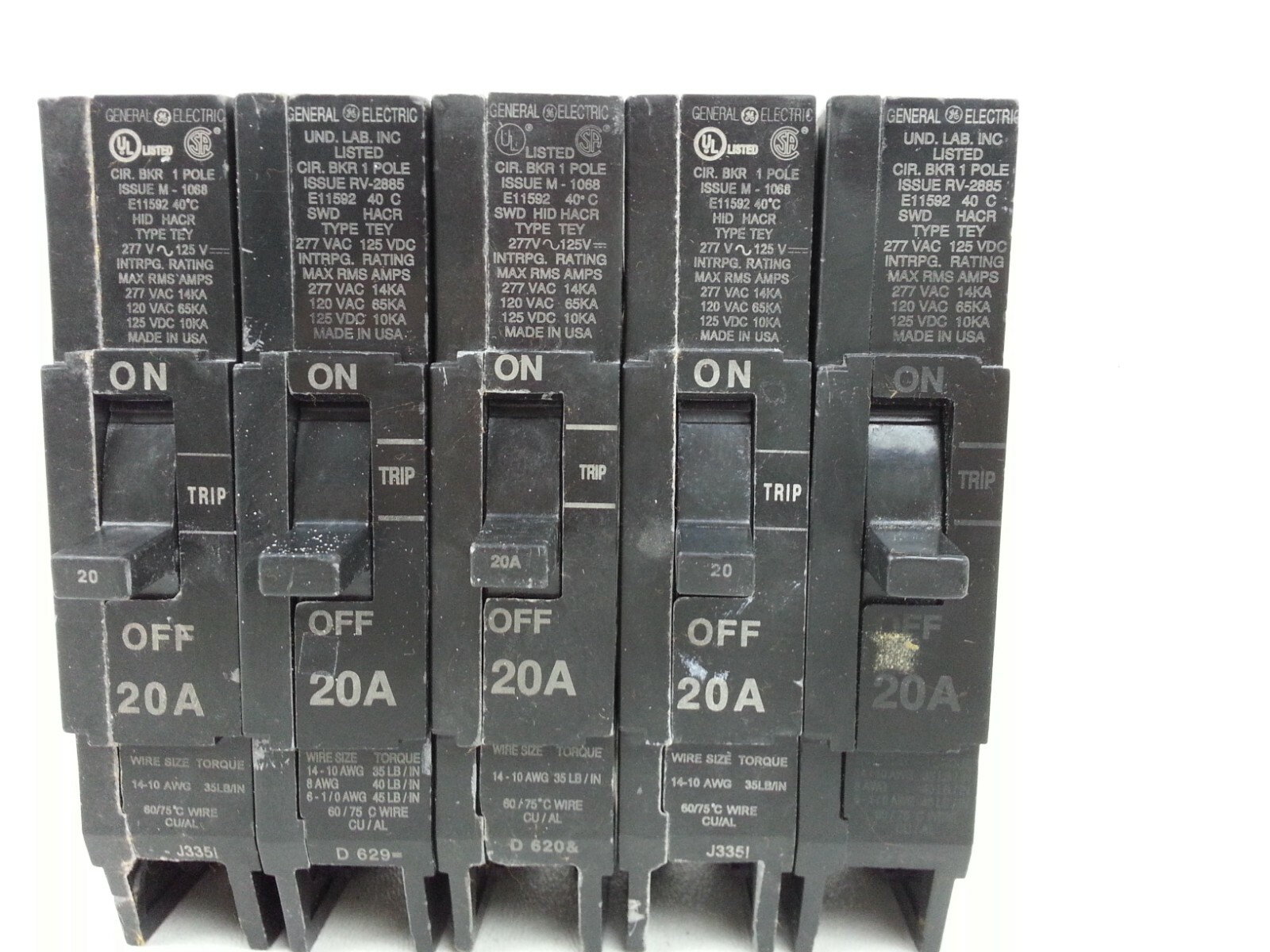 TEY120 General Electric Circuit Breaker (Lot of 5) *NEXT DAY OPTION* | eBay