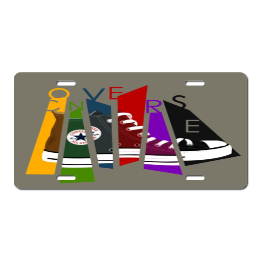 CONVERSE Logo w/ Chuck Taylor Converse Aluminum License Plate,Custom ...
